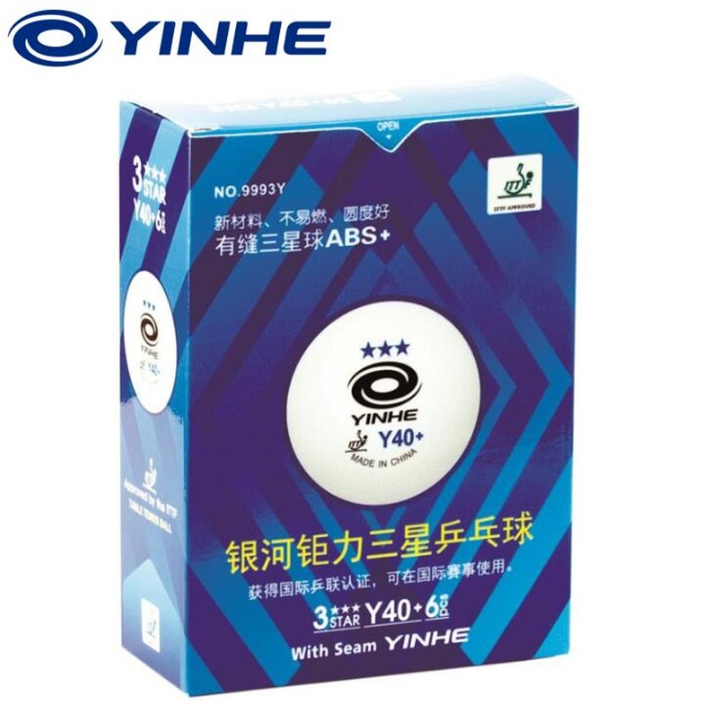YINHE 3 Star Y40+ Table Tennis Ball 9993Y (Blue) With Seam ITTF Approv – SP x SPORT