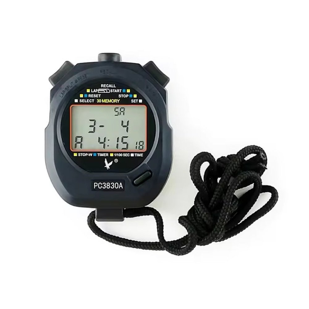 LEAP 3 Rows of 30 Memory Stopwatch Lap and Split Timing Options PC3830 ...