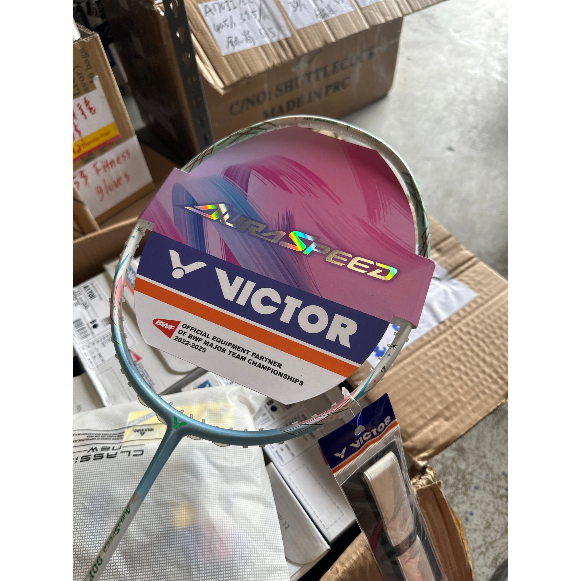Victor AuraSpeed 90F TD Badminton Racket Pink 4UG6 – SP x SPORT