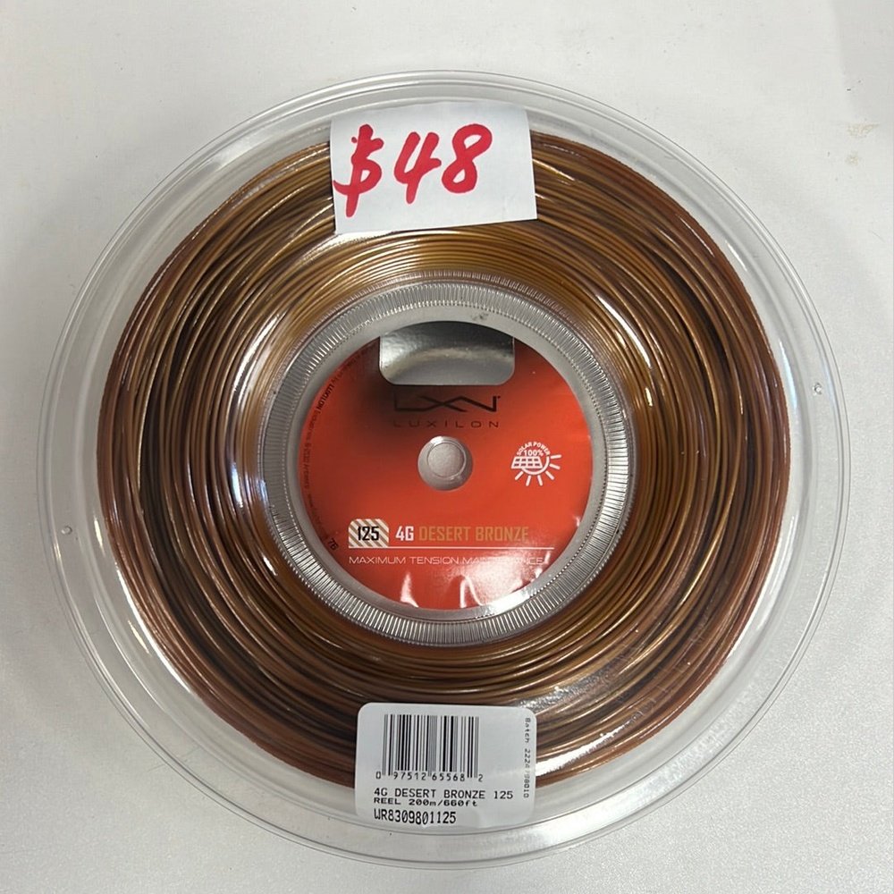 LUXILON Tennis String Reel Stringing Service 125 4G Desert Bronze（Pric ...