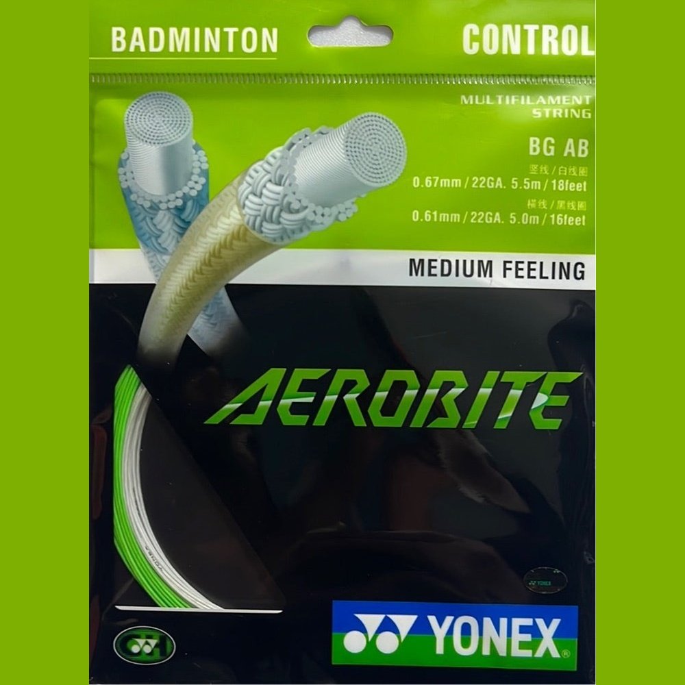 YONEX Aerobite Badminton String AB - WHITE | SP x SPORT
