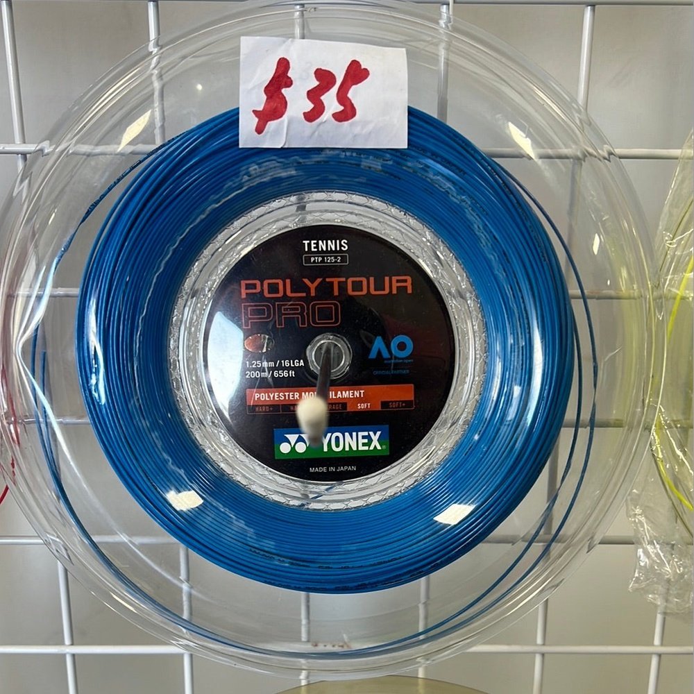 YONEX Polytour PRO Tennis String Reel Stringing SERVICES ONLY （Price i ...